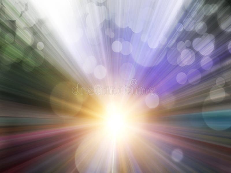 Soft and Blurred with Bokeh of Ray Light Action Background Stock ...