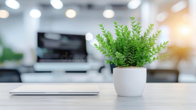 A Soft, Blurred Depiction of an Office Interior, Perfect for ...