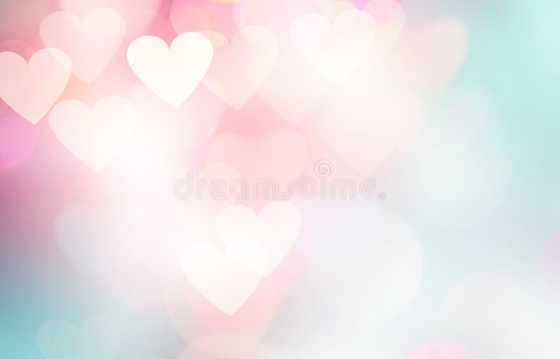Soft Blurred Hearts Texture, Valentine`s Background. Romantic Holiday ...