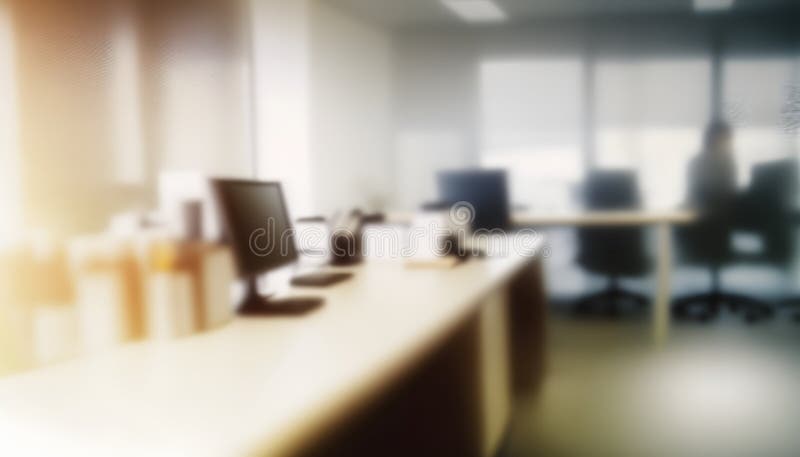 Soft Blurred Office Background for Web and Landing Pages. Stock ...