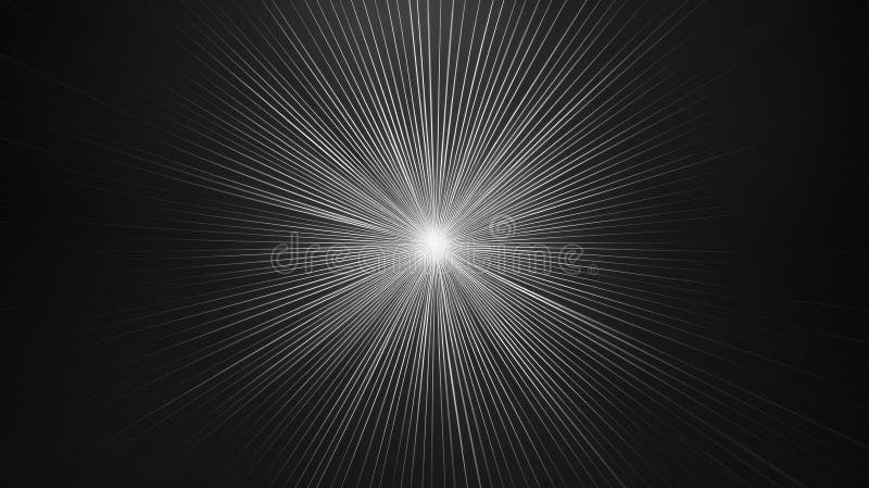 Soft and Blurred Sun Rays Gently Fan Out from a Focal Point Against a ...