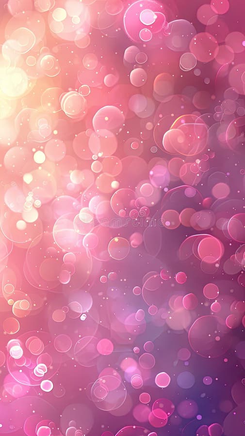 Soft Blush Background with Whimsical Bokeh for Romantic Designs Stock ...