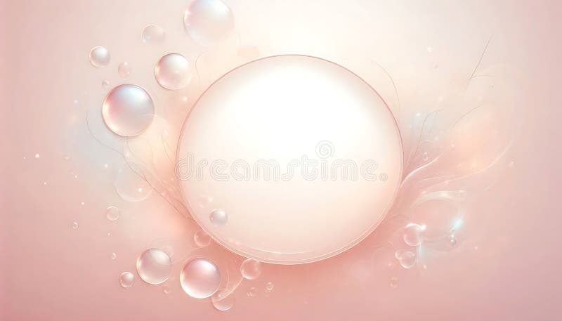 Soft Blush Pink Gradient Background with Subtle, Translucent Bubbles ...