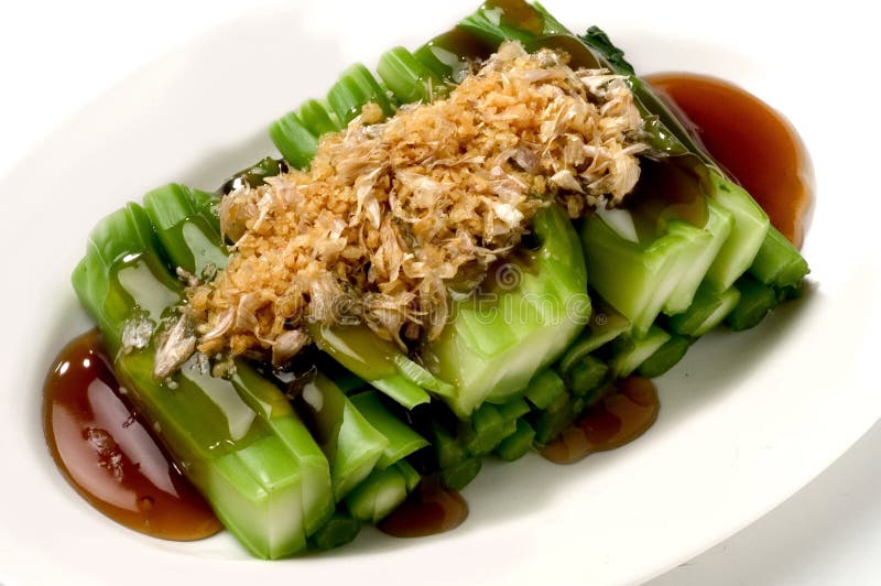 Soft Boil Chainese - Broccoli with Oyster Sauce Stock Photo - Image of ...