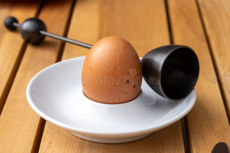 Soft boiled chicken egg stock photo. Image of ingredient - 343264218