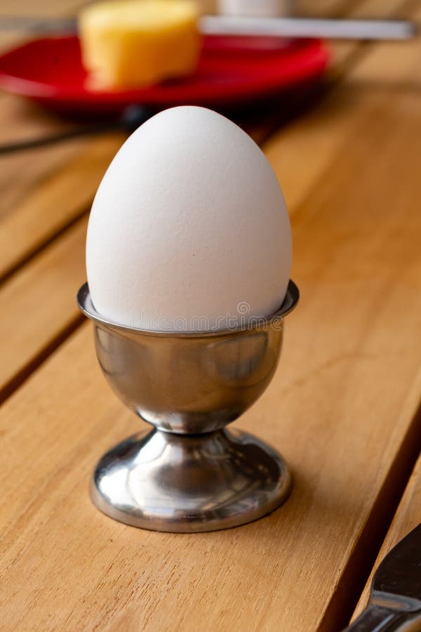Soft boiled chicken egg stock image. Image of cuisine - 353049167