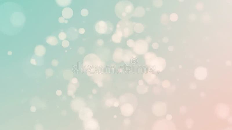 Bokeh Light Particles Floating on Pastel Background. Soft Looping ...