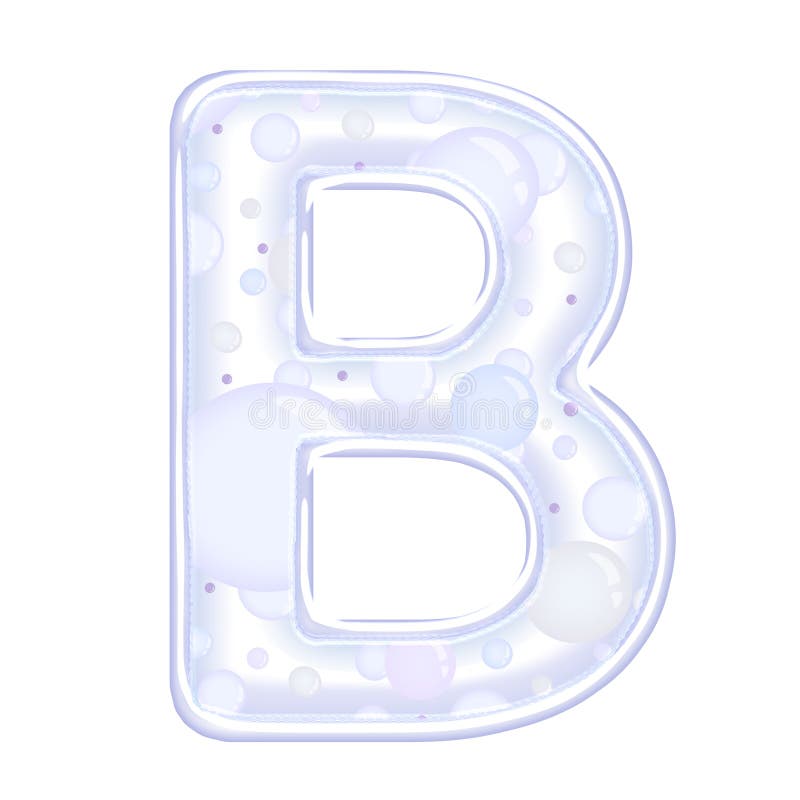 Soft bold letter B stock illustration. Illustration of nursery - 371182893