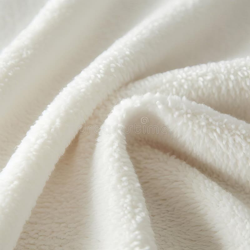 Soft Boucle Plain Sheet with Gentle Folds and Texture Stock ...
