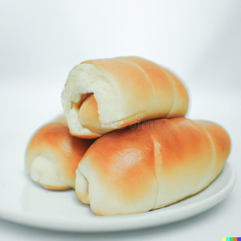 Soft Bread with Butter Taste Stock Photo - Image of cuisine, icing ...