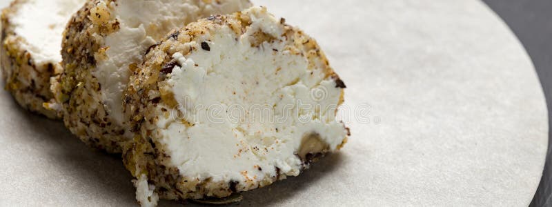 Soft Breakfast Cheese on Paper Circle Stock Image - Image of natural ...
