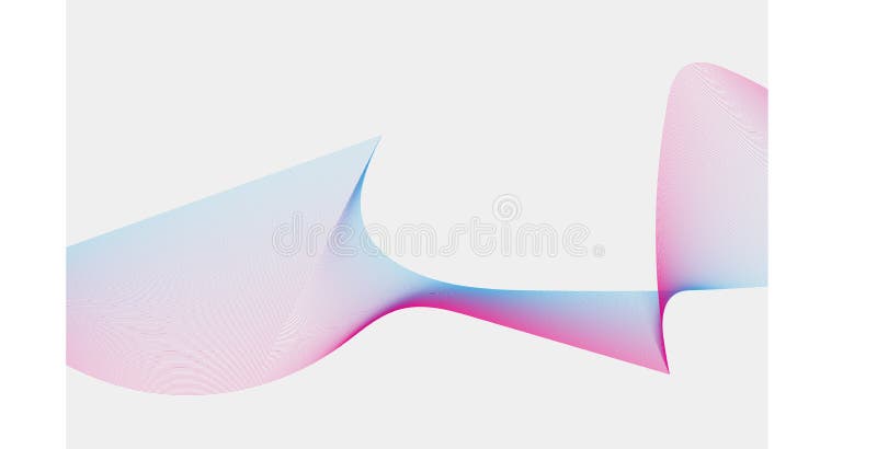 Soft Bright Colorful Web Border Layout Set of Beautiful Modern Swoosh ...