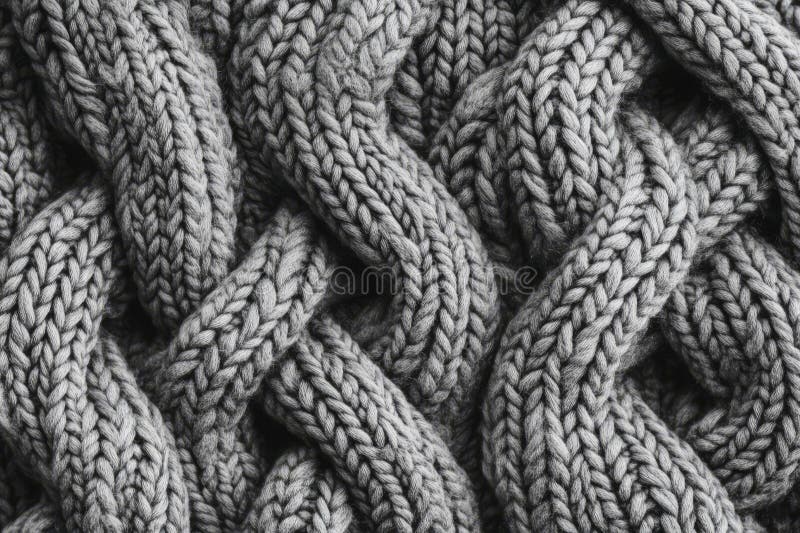 A Soft, Cable-knit Fabric Texture Background in Cozy Heather Gray. the ...
