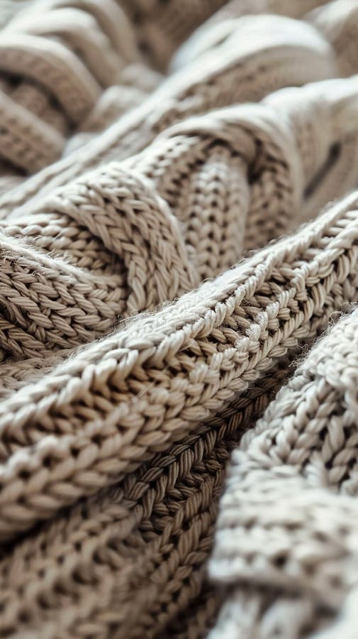 Soft Cable Knit Texture in Neutral Tones, Perfect for Cozy Settings ...