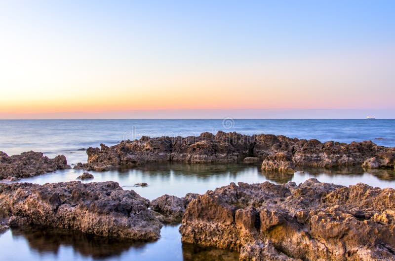 Soft, calm sea sunset stock photo. Image of colored, ideas - 36147344