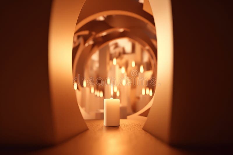 Soft Candle Light Romantic Mood Generative Ai Stock Illustration ...