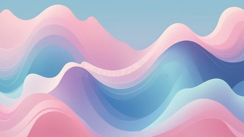 Soft Candy-Colored Wave Background for Decoration - AI Generated Stock ...