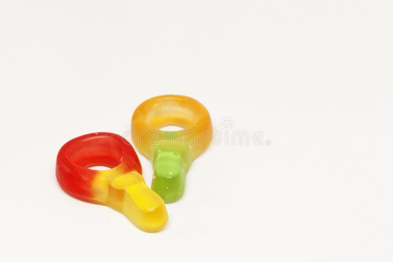 Soft Candy Pacifiers Made of Gelatin Stock Image - Image of goods ...
