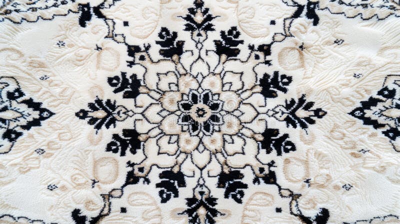 Soft Carpet with Beautiful Pattern, Top View Stock Image - Image of ...