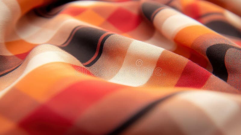 A Soft Checkered Cloth Framed by a White Border, Adding a Subtle Touch ...