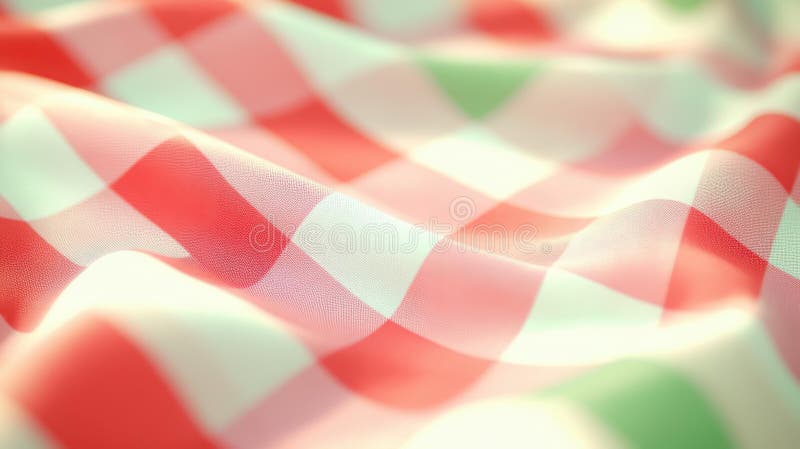 A Soft Checkered Cloth Framed by a White Border, Adding a Subtle Touch ...