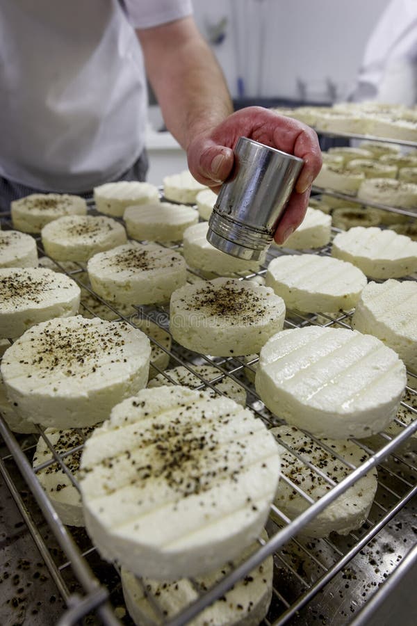 Soft cheese making no.5 stock photo. Image of modern - 130760286