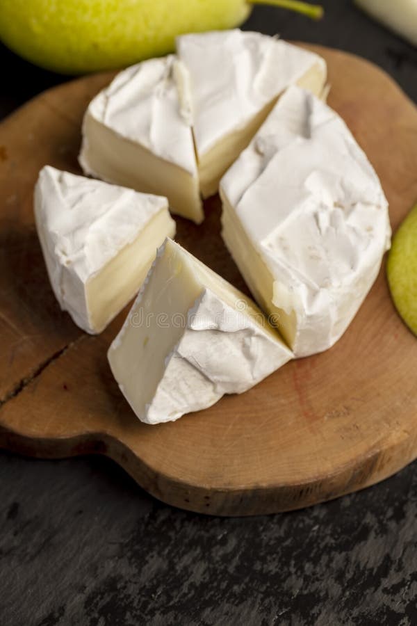 Soft Processed Cheese with Edible White Mold Stock Illustration ...