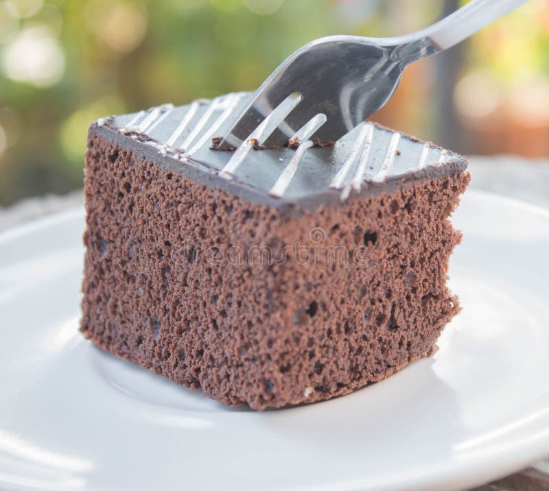Soft chocolate cake stock image. Image of nourishment - 37431537