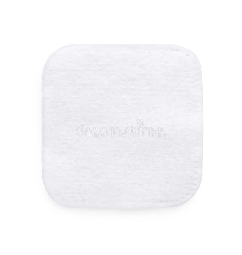 Soft Clean Cotton Pad on White Background, Top View Stock Image - Image ...