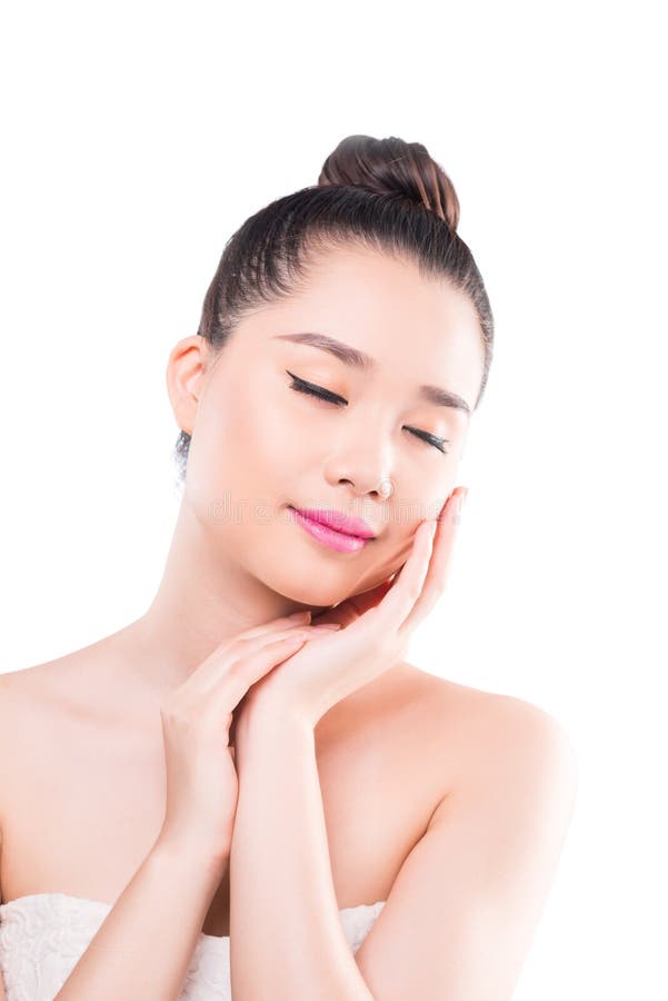 Soft clean skin stock image. Image of clear, closed, bliss - 48122385