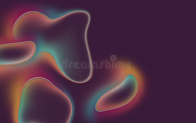 Trendy Neumorphism Style Liquid Plastic Interface Background. Stock ...