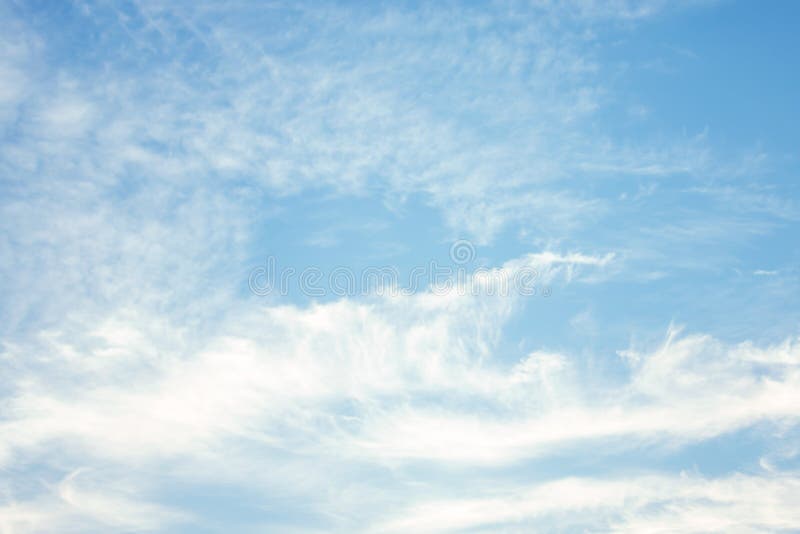 Soft Cloud with Blue Sky Background Stock Illustration - Illustration ...