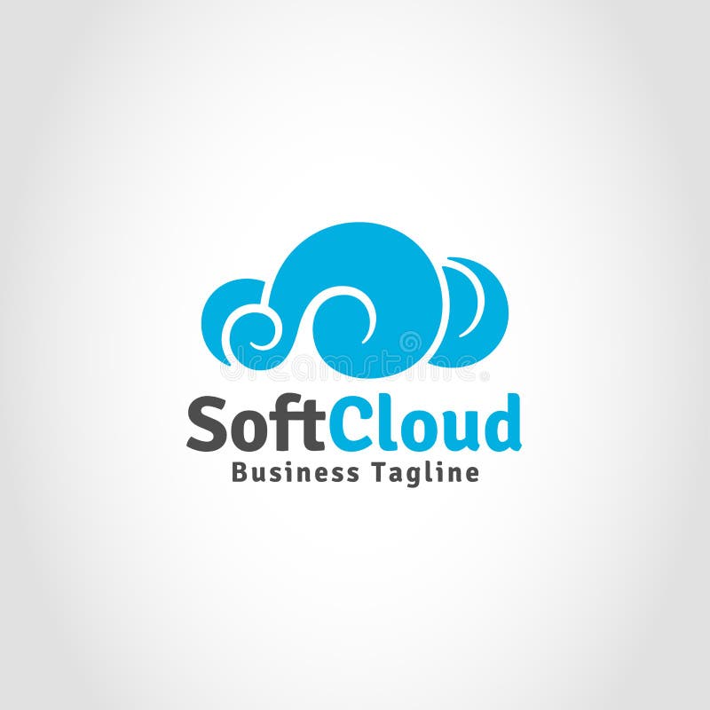 Soft Cloud is an Online Storage Data Logo Stock Vector - Illustration ...