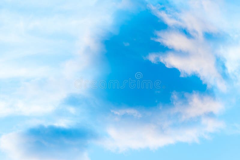 Soft Cloud Texture on Blue Sky Stock Photo - Image of scenic, tranquil ...