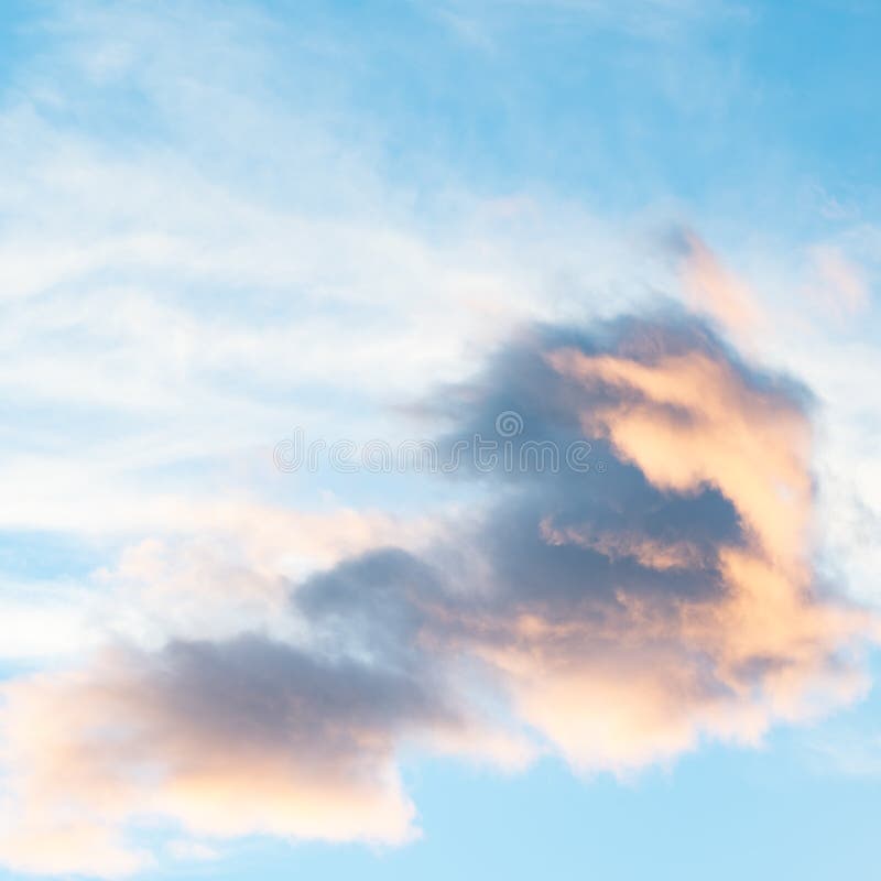 Soft Cloud Texture on Blue Sky Stock Photo - Image of idyllic, cumulus ...