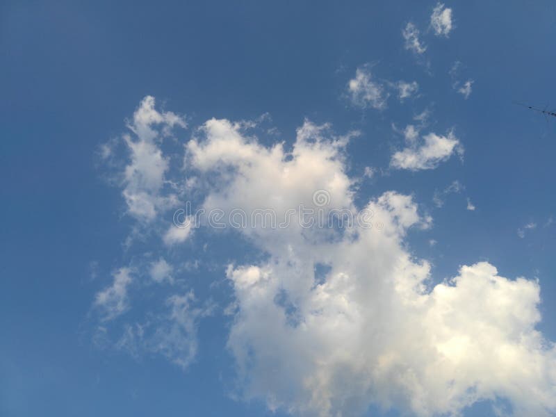 Blue Color in the Sky with Soft Clouds Stock Photo - Image of soft ...