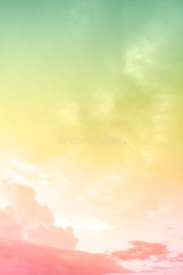 Soft Cloudy is Gradient Pastel Stock Image - Image of sunset, abstract ...