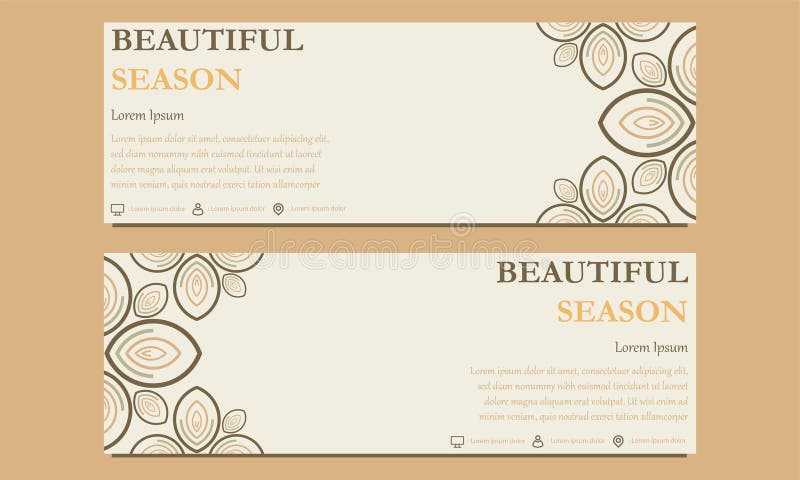 Soft Color Beautiful Floral, Horizontal Banner Template. Suitable for ...