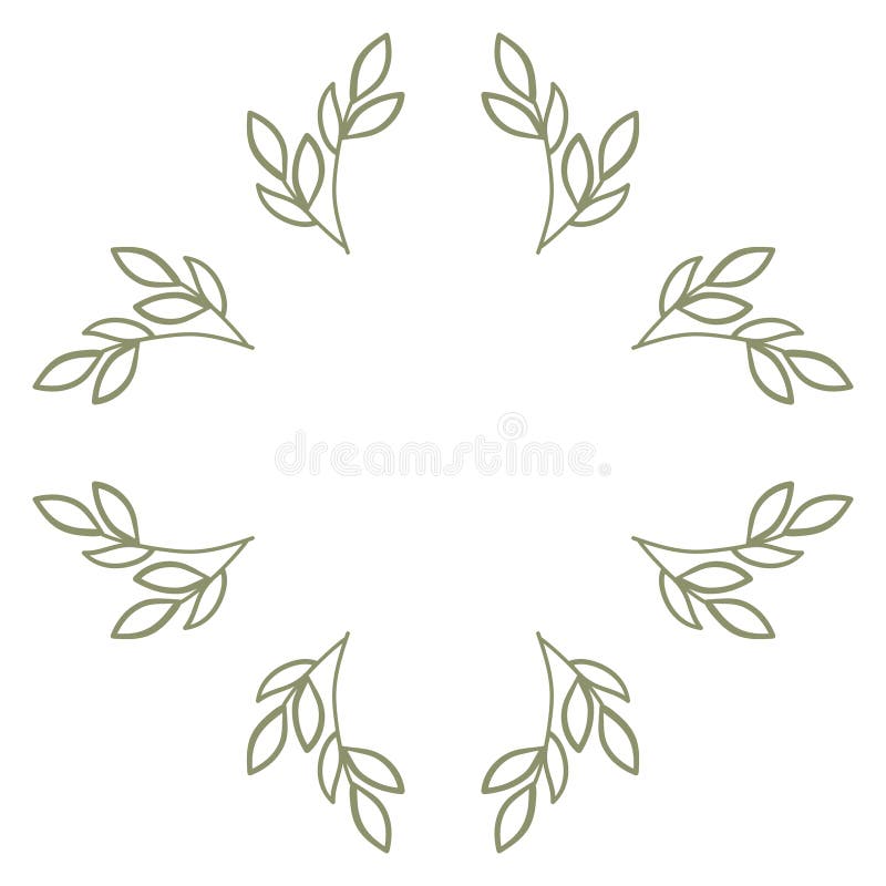 Soft Color Floral Leave Design Element Stock Vector - Illustration of ...