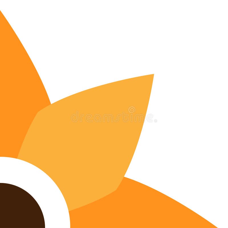 Soft Color Flower Petal Frame Corner Decoration Stock Vector ...