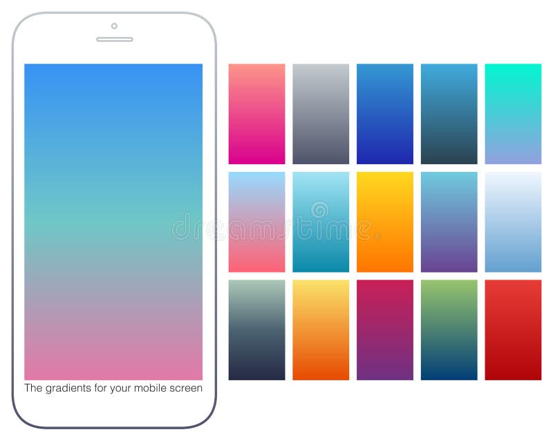 Phone Screen Gradient Stock Illustrations – 20,799 Phone Screen ...