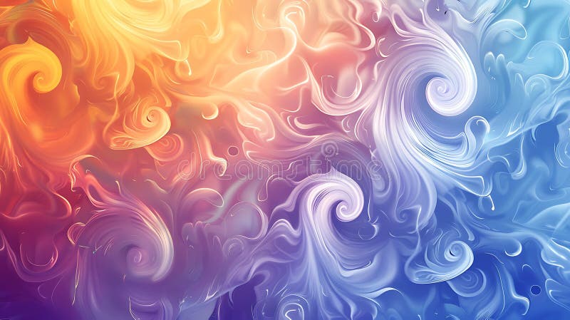 Soft Color Gradient Swirls Background Stock Illustration - Illustration ...