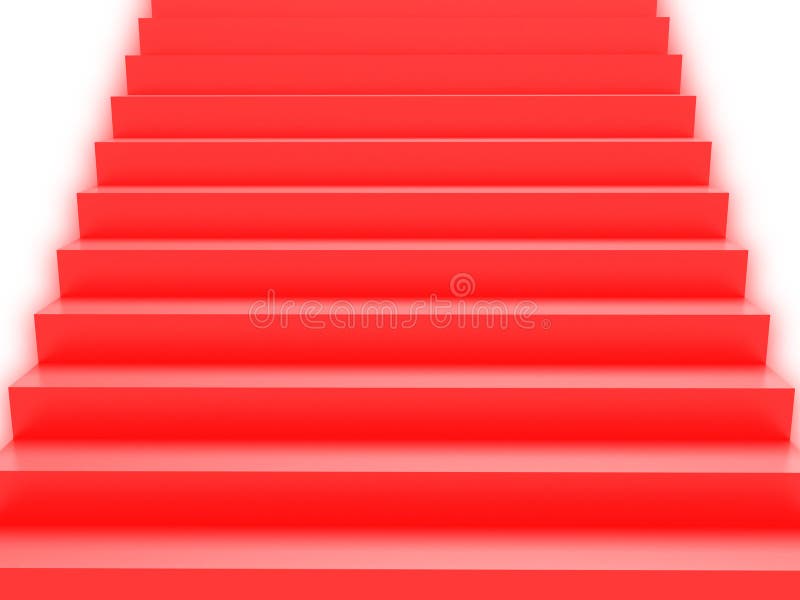 Soft color red stairs stock illustration. Illustration of stairs - 2278593