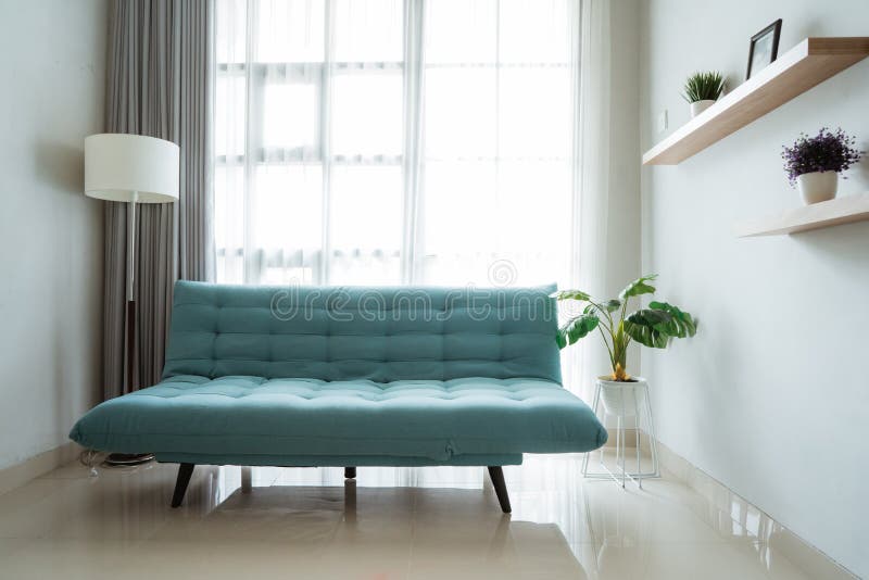 Soft Color Sofa in the Room Stock Image - Image of decor, minimal ...