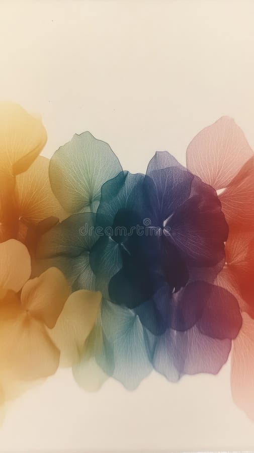 A Soft, Colorful Arrangement of Flower Petals Blending in a Gradient ...