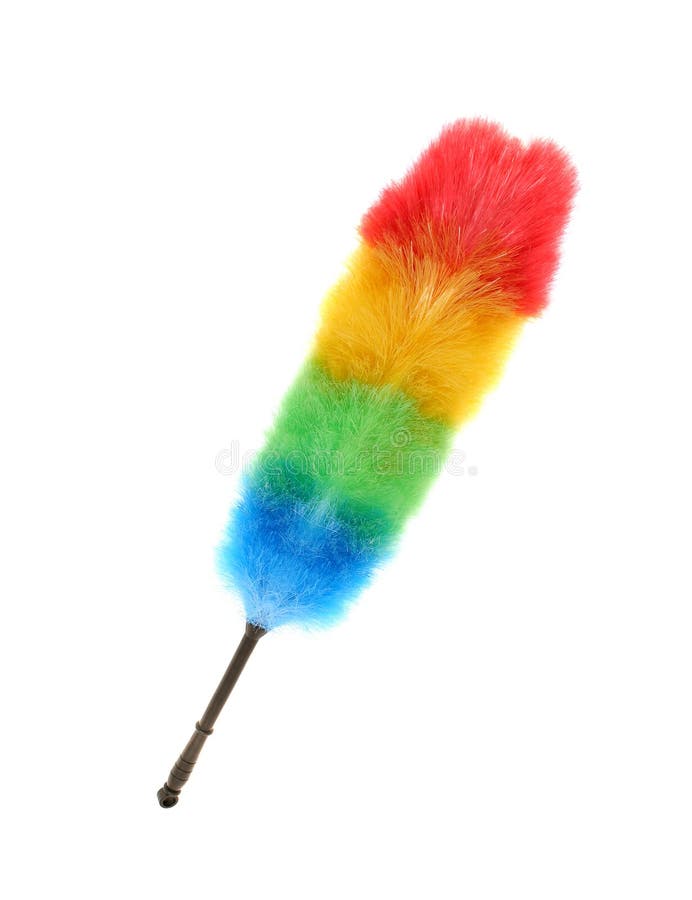 Soft Colorful Duster Isolated Stock Image - Image of brush, attractive ...