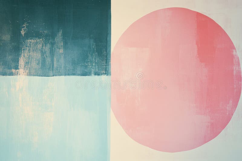 Soft Colors and Abstract Forms Blend Seamlessly, Creating a Striking ...