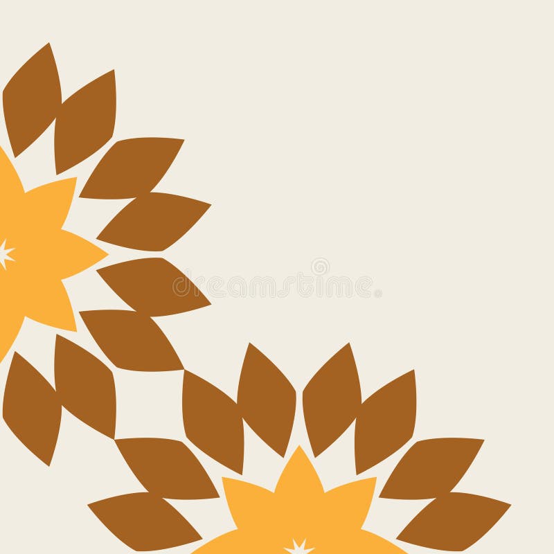 Soft Colour Floral Frame Corner Design Stock Vector - Illustration of ...