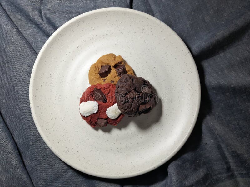 3 Soft Cookies Top View Photo Stock Photo - Image of cookies, view ...