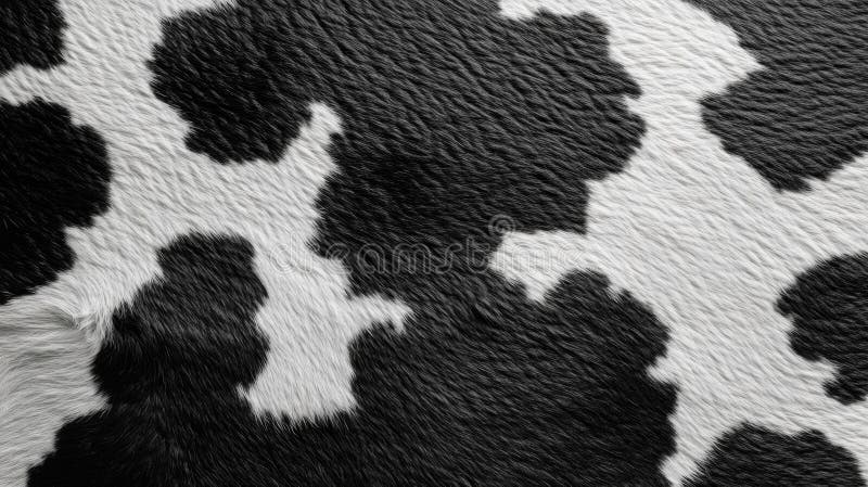 Soft Cowhide Print Background with Natural Black and White Patterns in ...